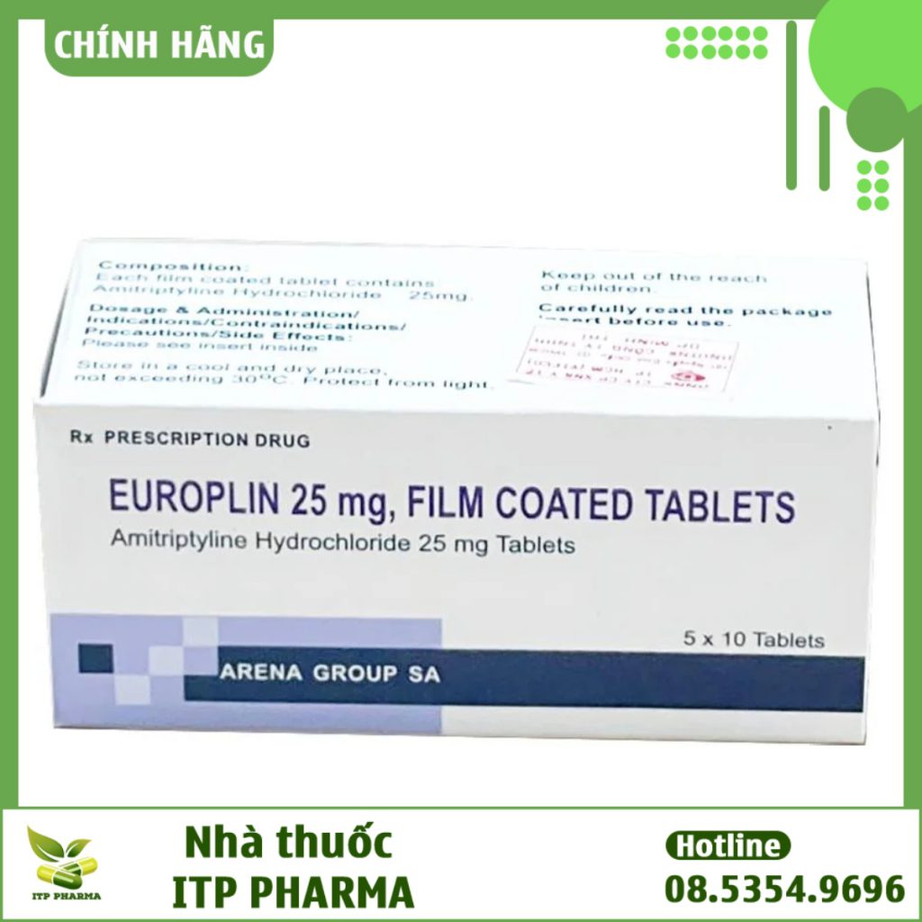 Thuốc Europlin 25mg Film Coated Tablets điều trị trầm cảm - ITP Pharma