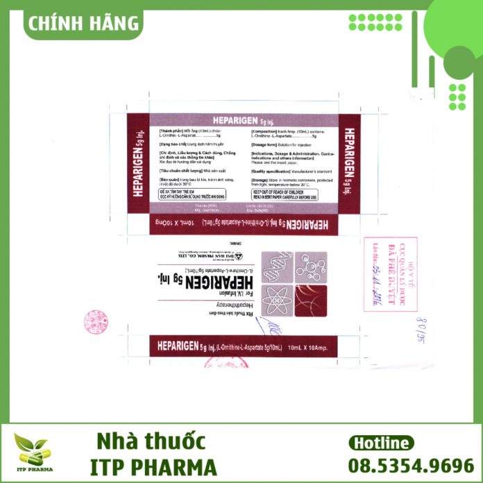 Thuốc Heparigen 5g Inj – Điều trị viêm gan cấp tính, mạn tính – ITP Pharma