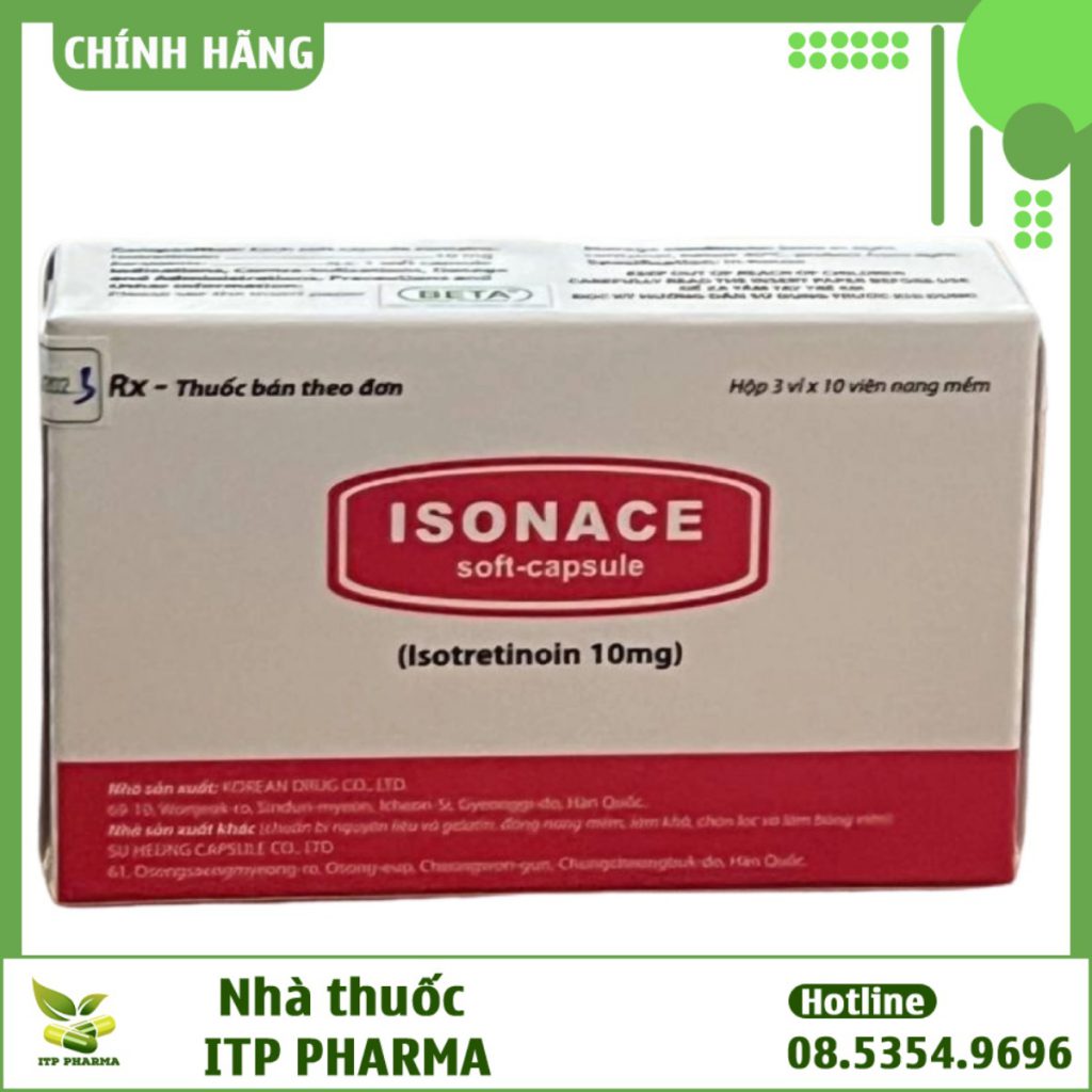 Thuốc Isonace 10mg điều trị mụn trứng cá hiệu quả - ITP PHARMA