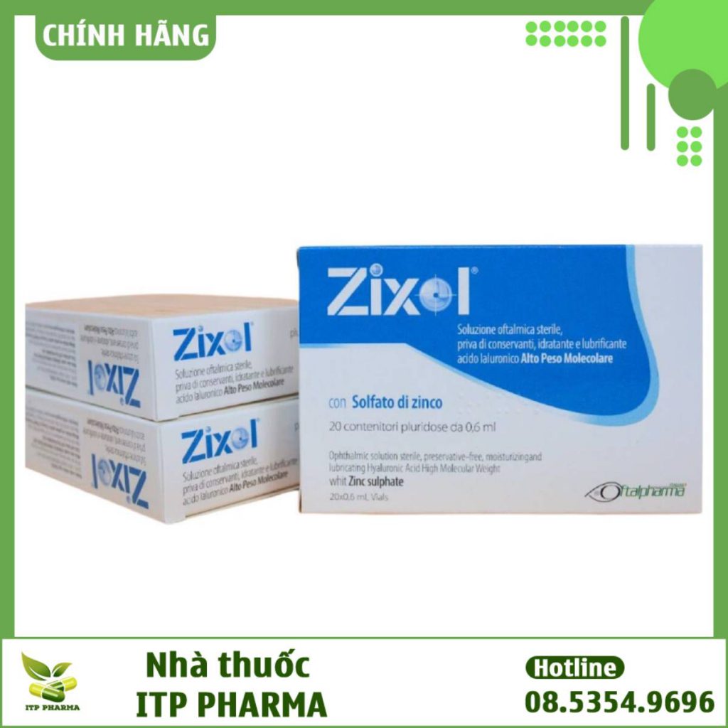 Thuốc Zixol (Tép 0,6mL) – Nước mắt nhân tạo chống khô mắt - ITP Pharma