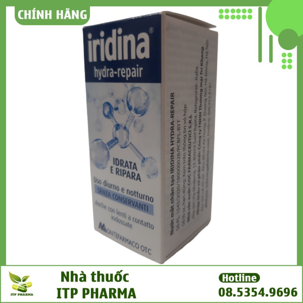 Thuốc Iridina - Nước nhỏ mắt nhân tạo giúp giữ ẩm cho mắt - ITP PHARMA