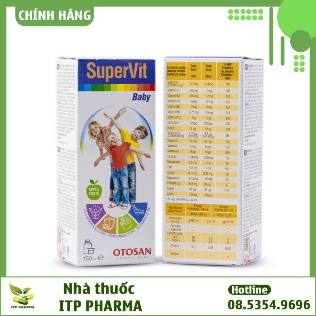 Sản phẩm SuperVit Baby – Hỗ trợ tăng cường sức khỏe - ITP Pharma