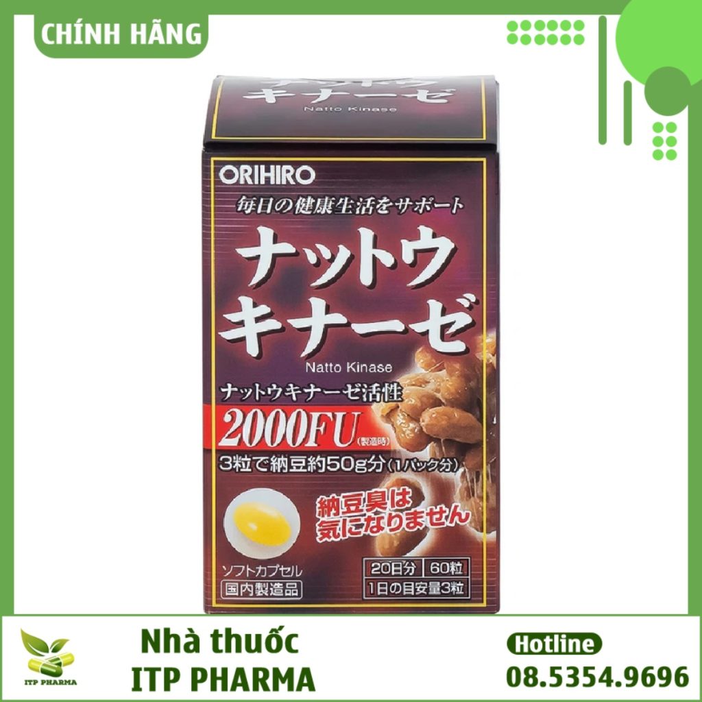 Orihiro Nattokinase Capsules phòng chống đột quỵ - ITP Pharma