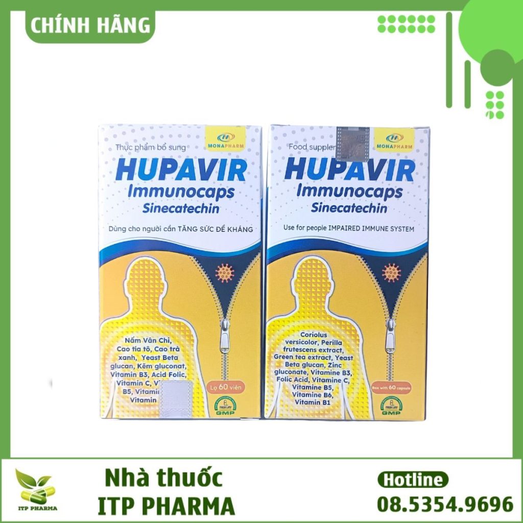 HUPAVIR Immunocaps Sinecatechin - viên uống tăng cường đề kháng